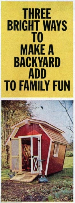 3 fun backyard additions: Mini-barn, outdoor kitchen & play castle ...