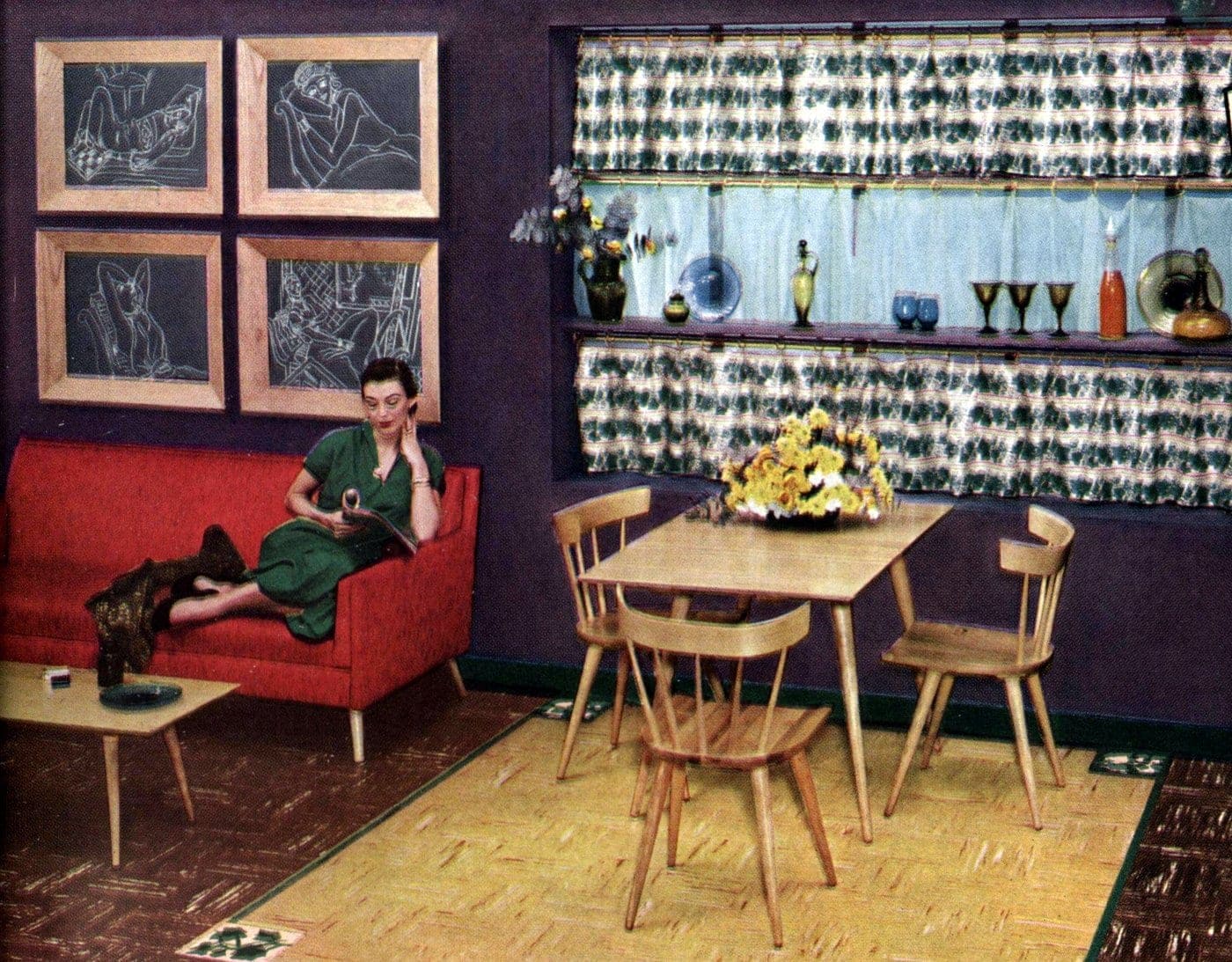 See 40 stylish vintage window coverings from the '50s - Click Americana