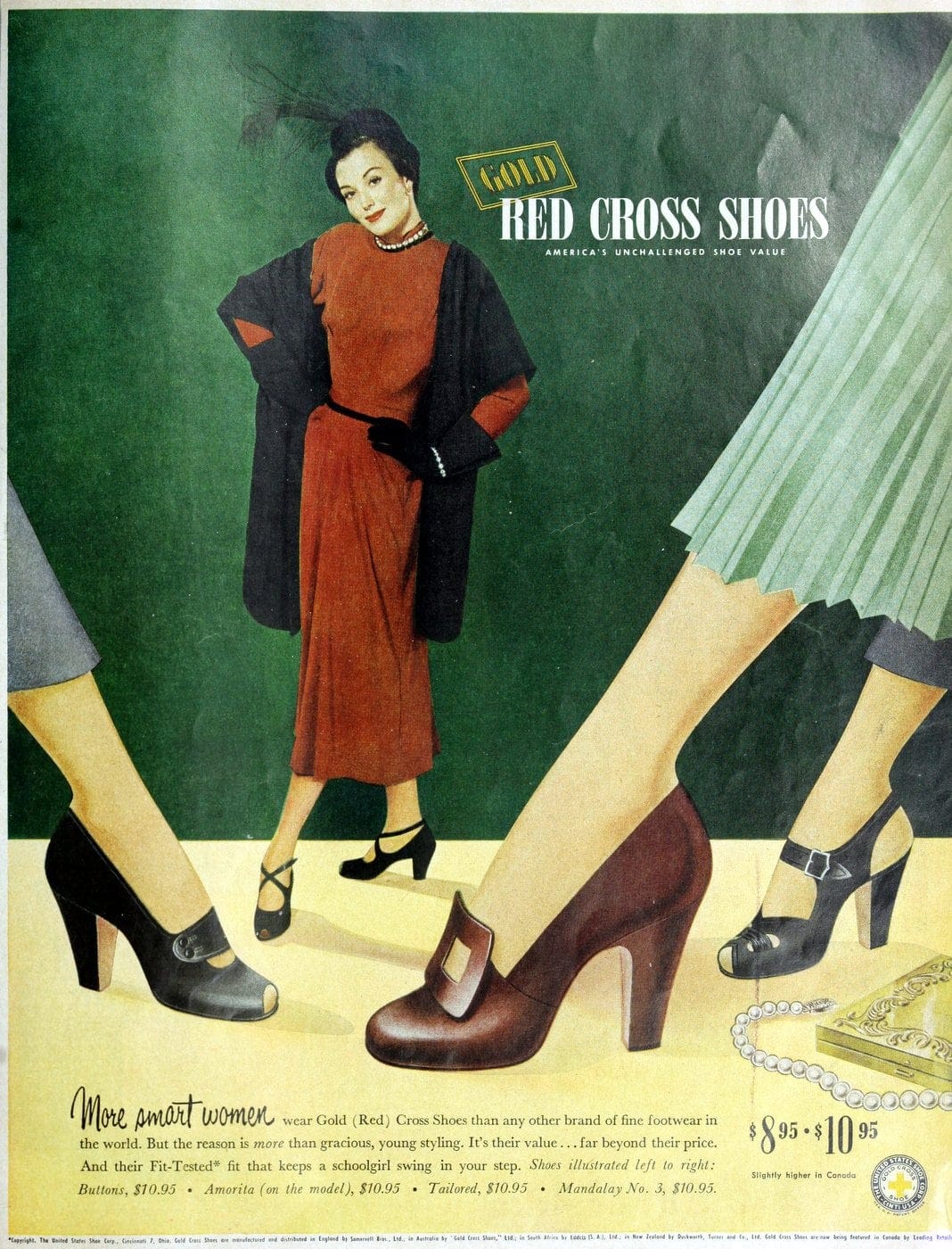 Gorgeous women's shoes from the 1940s: See stylish high-heeled vintage ...