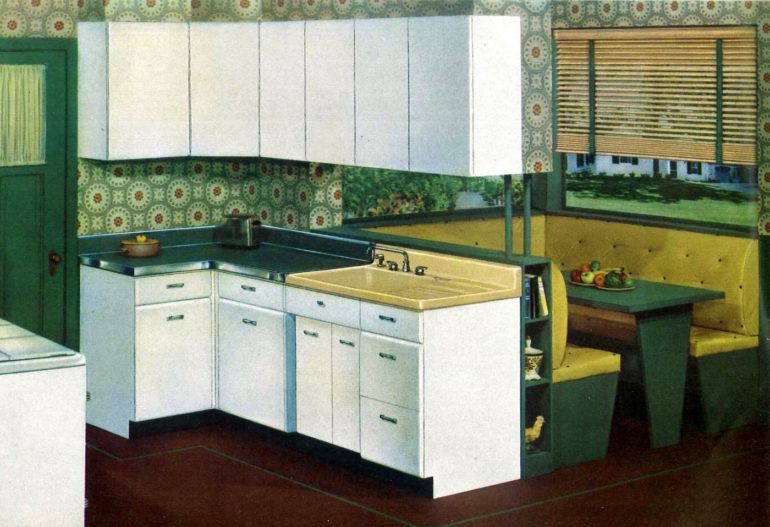 40 vintage breakfast nook ideas to make a cozy kitchen corner - Click ...