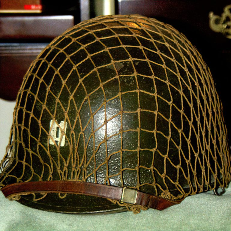 See a real vintage WW2 helmet up close - Click Americana