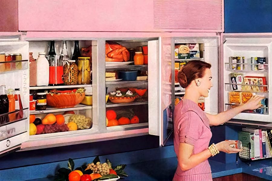Forget kitchen cabinets - install a wall-mounted refrigerator! (Yes ...