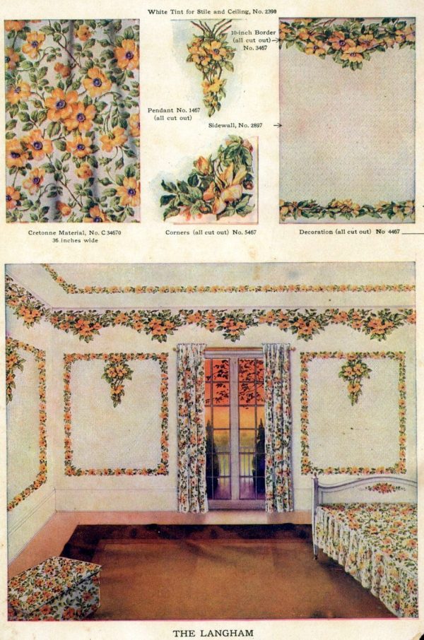 Vintage home wall decor from the 1910s, with 40 different room examples ...
