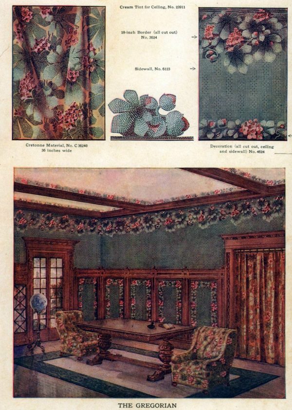 Vintage home wall decor from the 1910s, with 40 different room examples ...