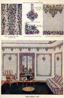 Vintage home wall decor from the 1910s, with 40 different room examples ...