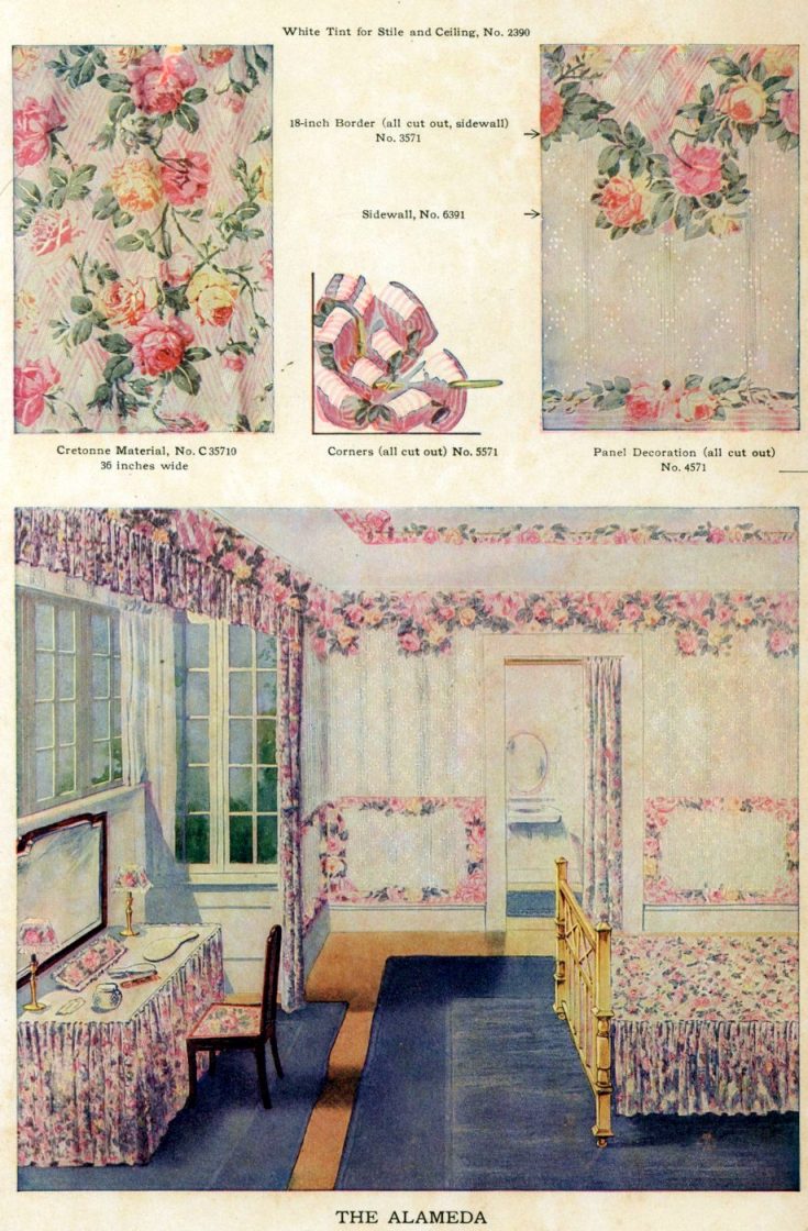 Vintage home wall decor from the 1910s, with 40 different room examples ...