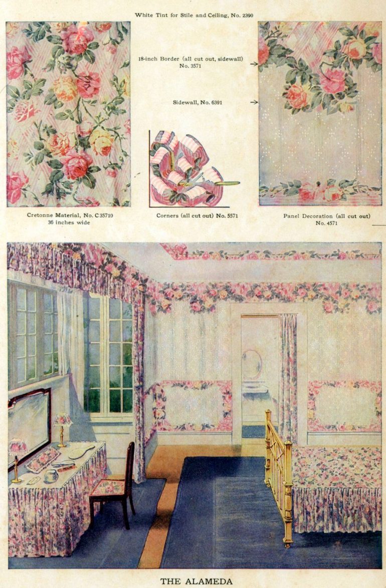 Vintage home wall decor from the 1910s, with 40 different room examples ...
