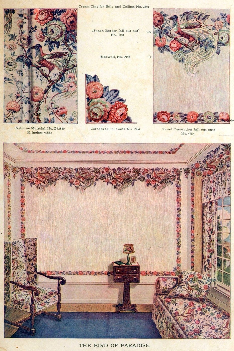 Vintage home wall decor from the 1910s, with 40 different room examples ...