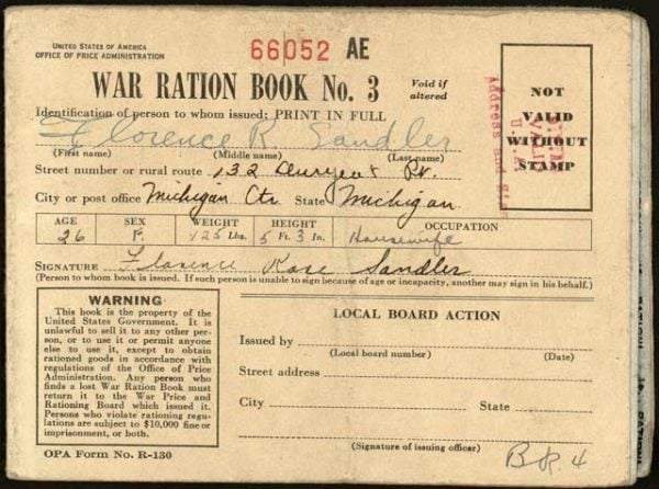 Rationing during WW2: See war ration books, ration stamps, gas stamps ...
