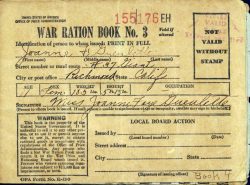 Rationing during WW2: See war ration books, ration stamps, gas stamps ...