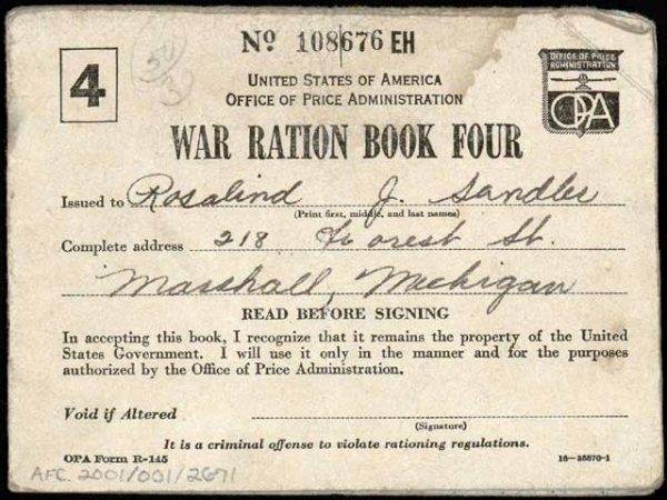 Rationing during WW2: See war ration books, ration stamps, gas stamps ...
