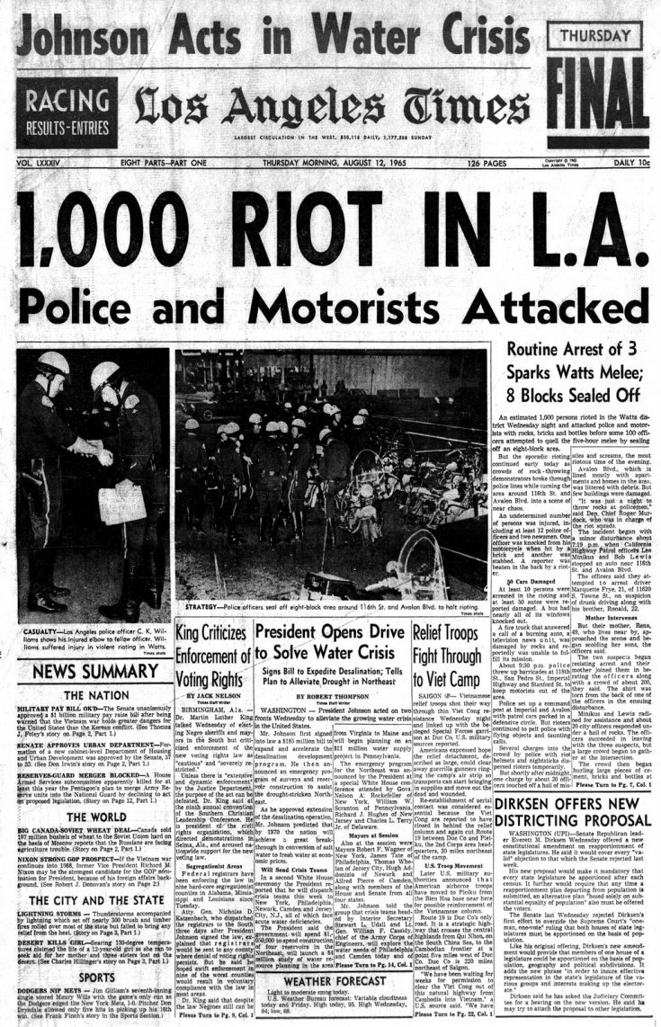 Remembering the Watts Riots: Look back at the first reports from the ...