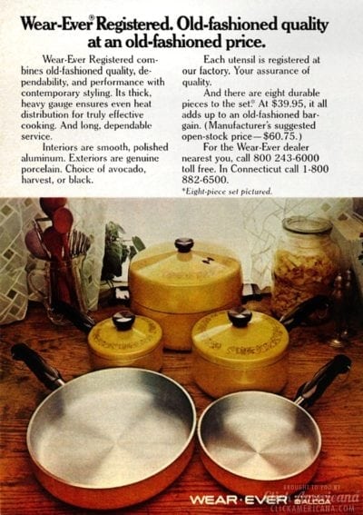 These vintage pots and pans from the 70s may seem kitschy now, but they ...