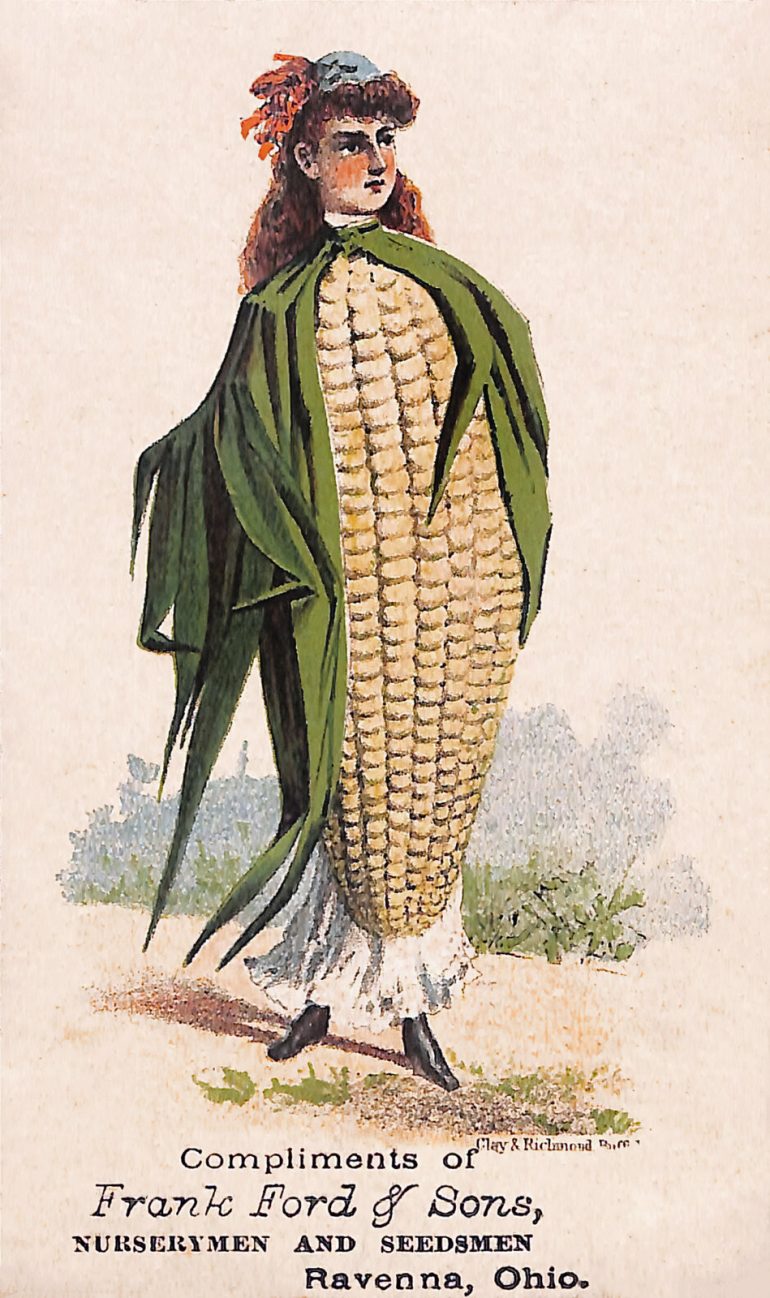 People as vegetables: Weird old trade cards from the 1800s showing men ...