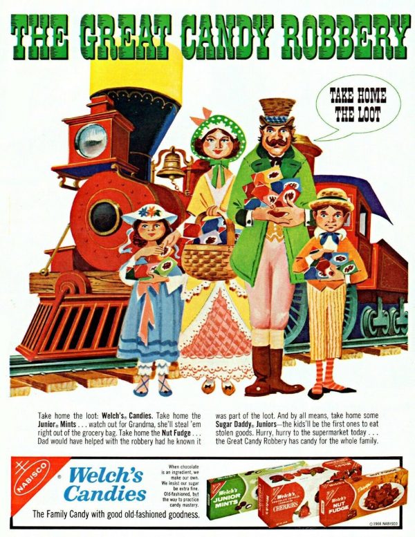 Remember these vintage Welch's candies? Junior Mints, Sugar Daddy, Nut ...