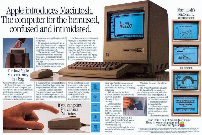 When Apple introduced the Macintosh personal computer in the 80s, here ...