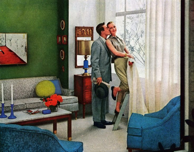 See 40 stylish vintage window coverings from the '50s - Click Americana