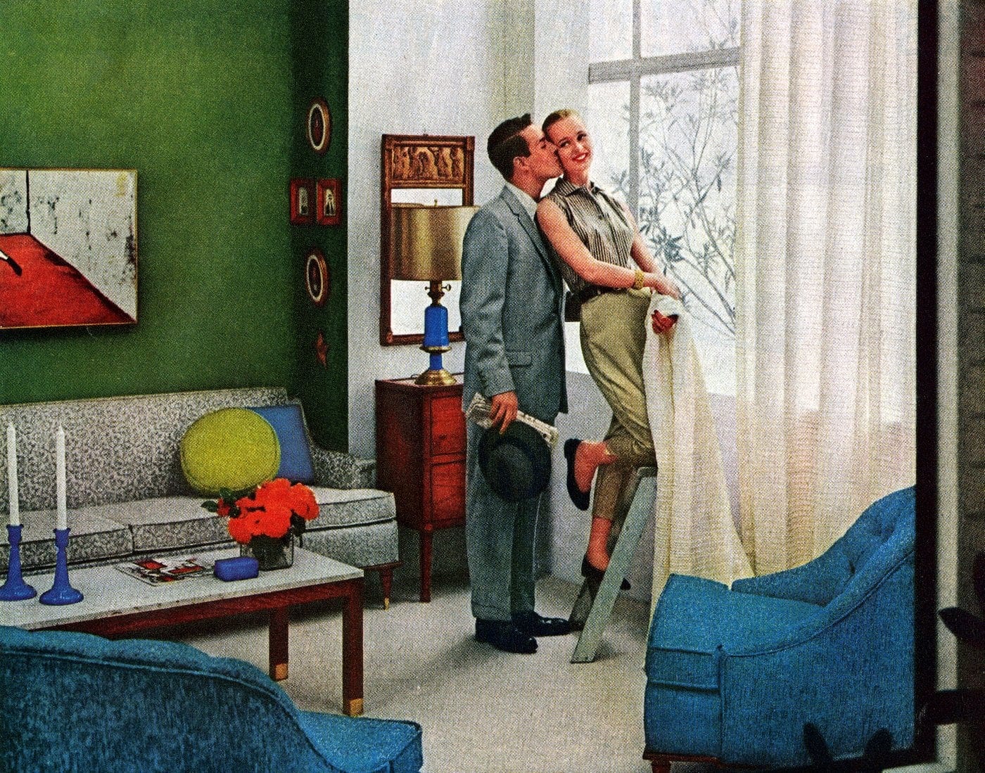See 40 stylish vintage window coverings from the '50s - Click Americana
