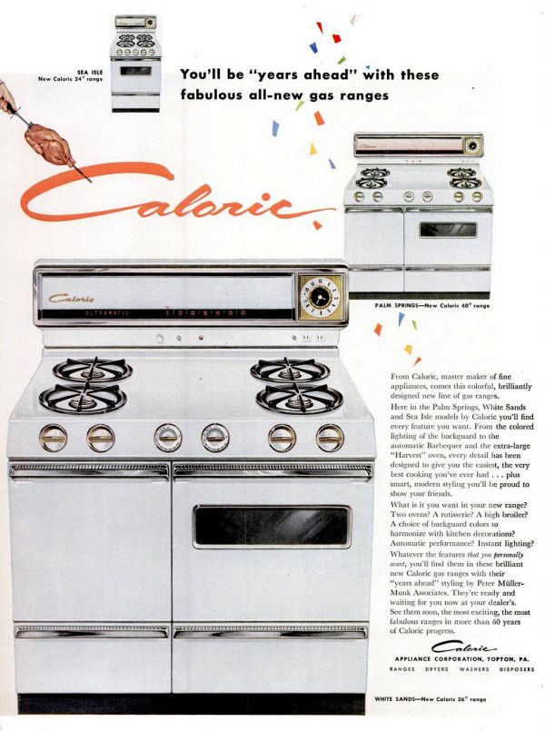 These 10 vintage gas ranges heated up 1950s kitchens with stylish flair ...