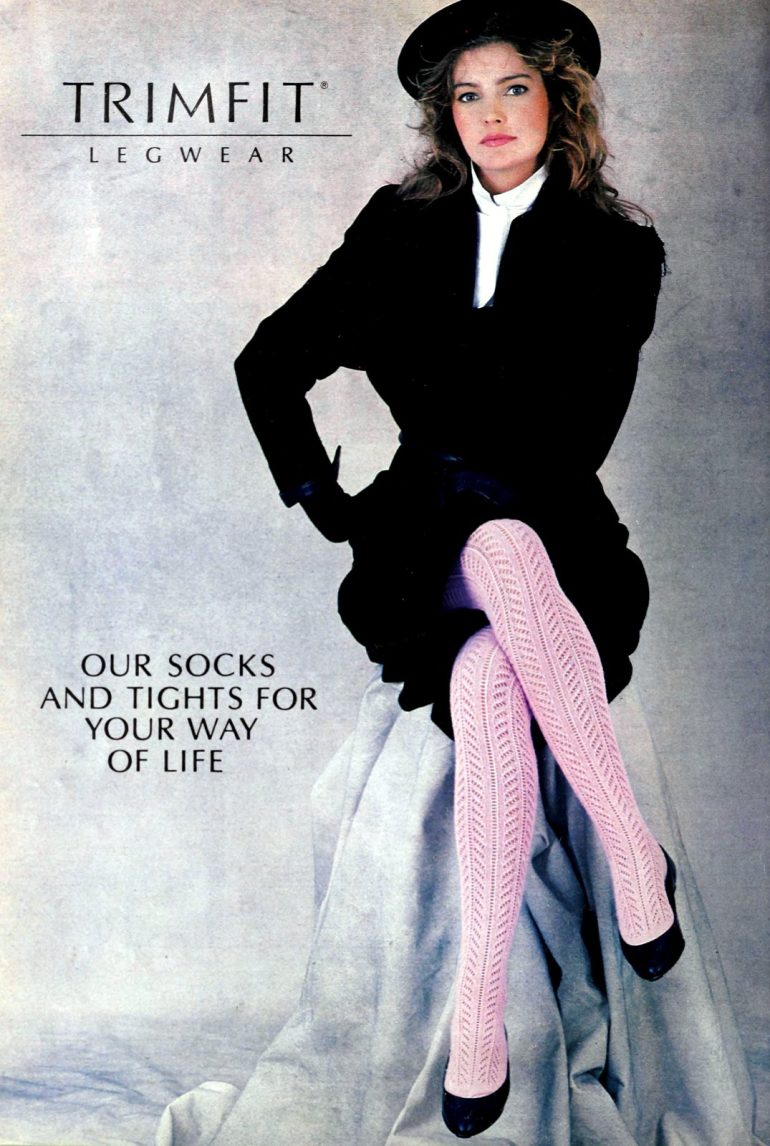 Vintage 80s tights, pantyhose & nylons came in lots of awesome colors & textures - Click Americana