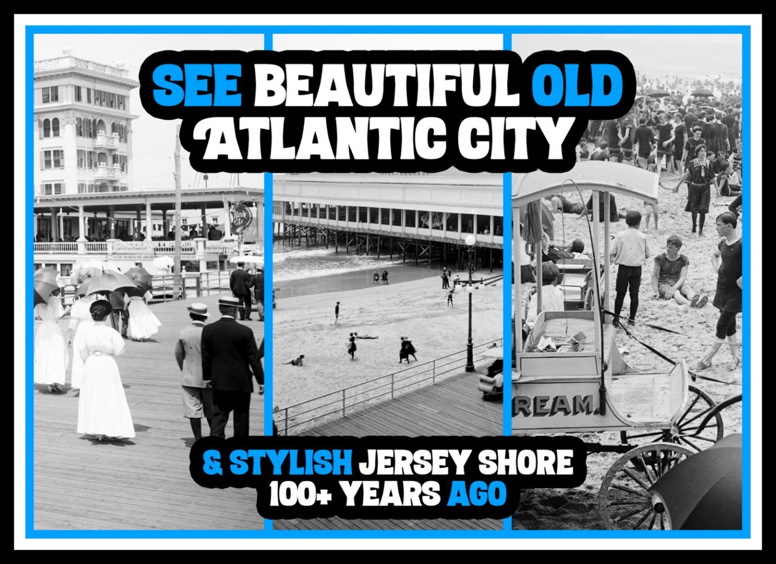 See old Atlantic City hotels & beaches back when New Jersey was a ...