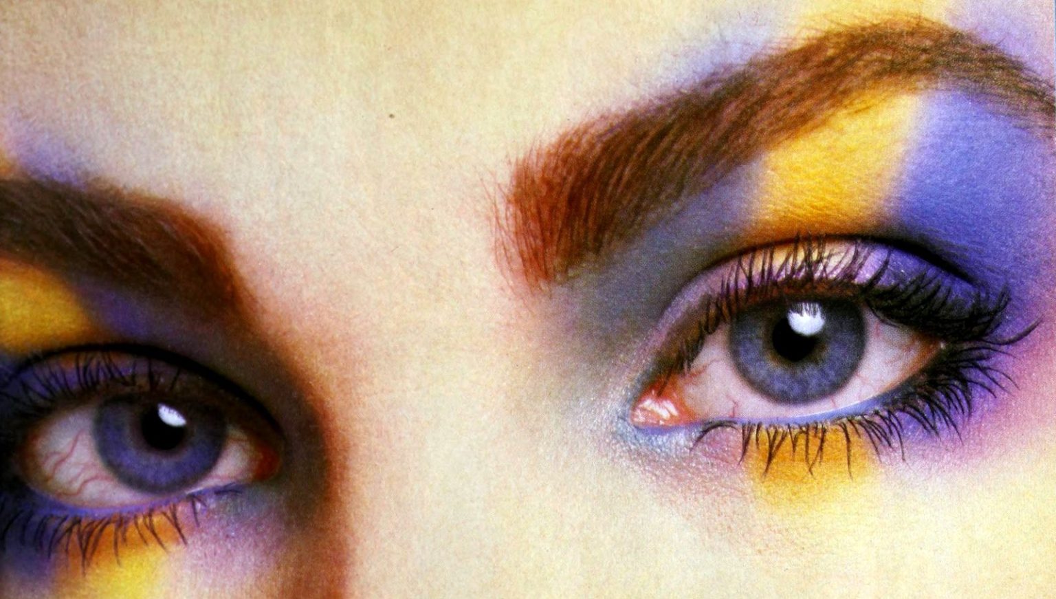 How to get awesome & authentic 80s eye makeup, like multicolored ...