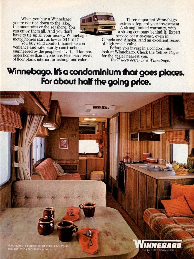 Vintage 1970s Winnebago motor homes were like condos on wheels - Click ...