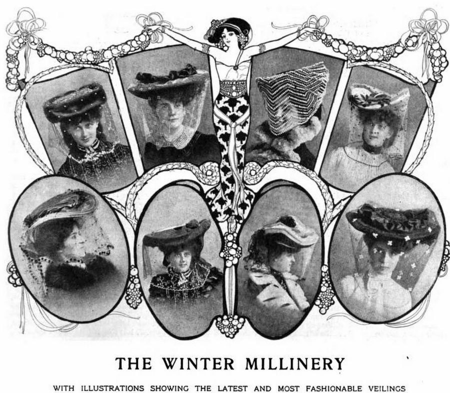 Vintage hats from the 1900s: What fashionable women were wearing at the ...