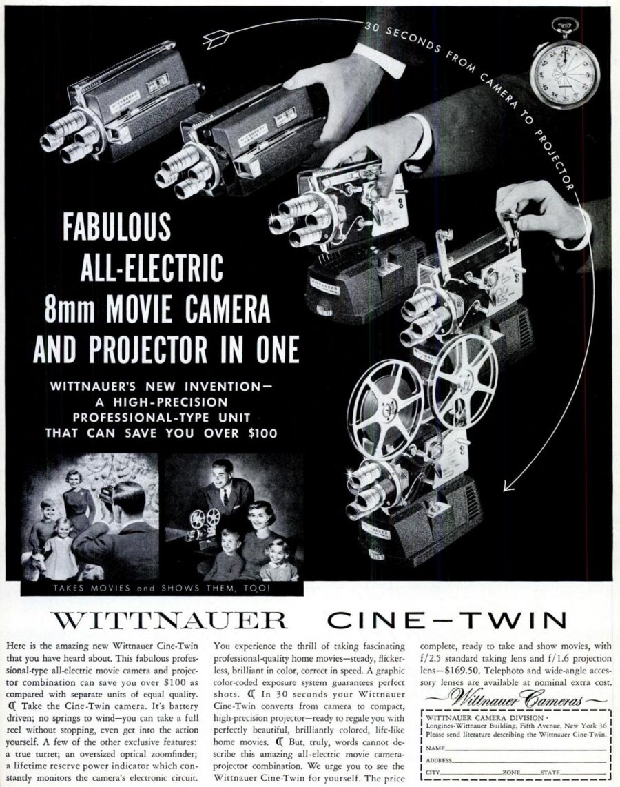 Check out some popular vintage home movie cameras from the 50s, 60s ...