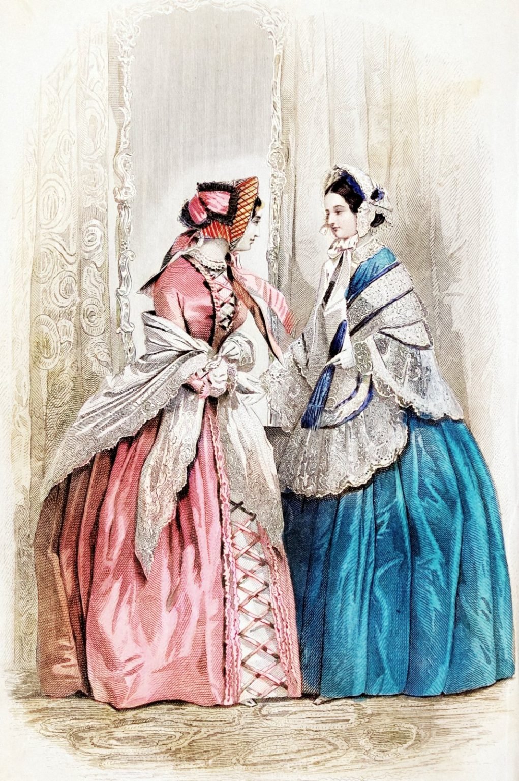 Crinolines & petticoat skirts were big style in the 1950s... and in the 1850s - Click Americana