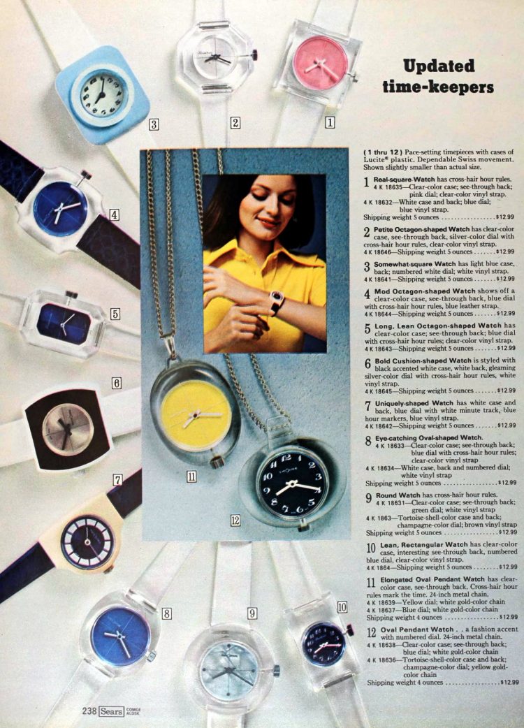 Vintage 1970s watches for men, women & kids in up-to-the minute styles ...