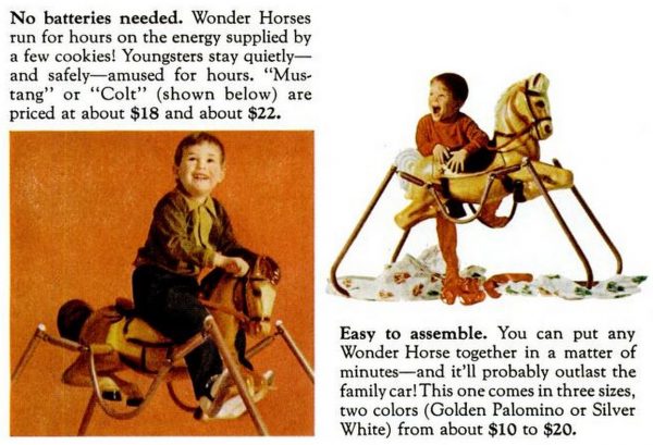 Wonder horses & more vintage ride-on spring rocking horse toys from the ...