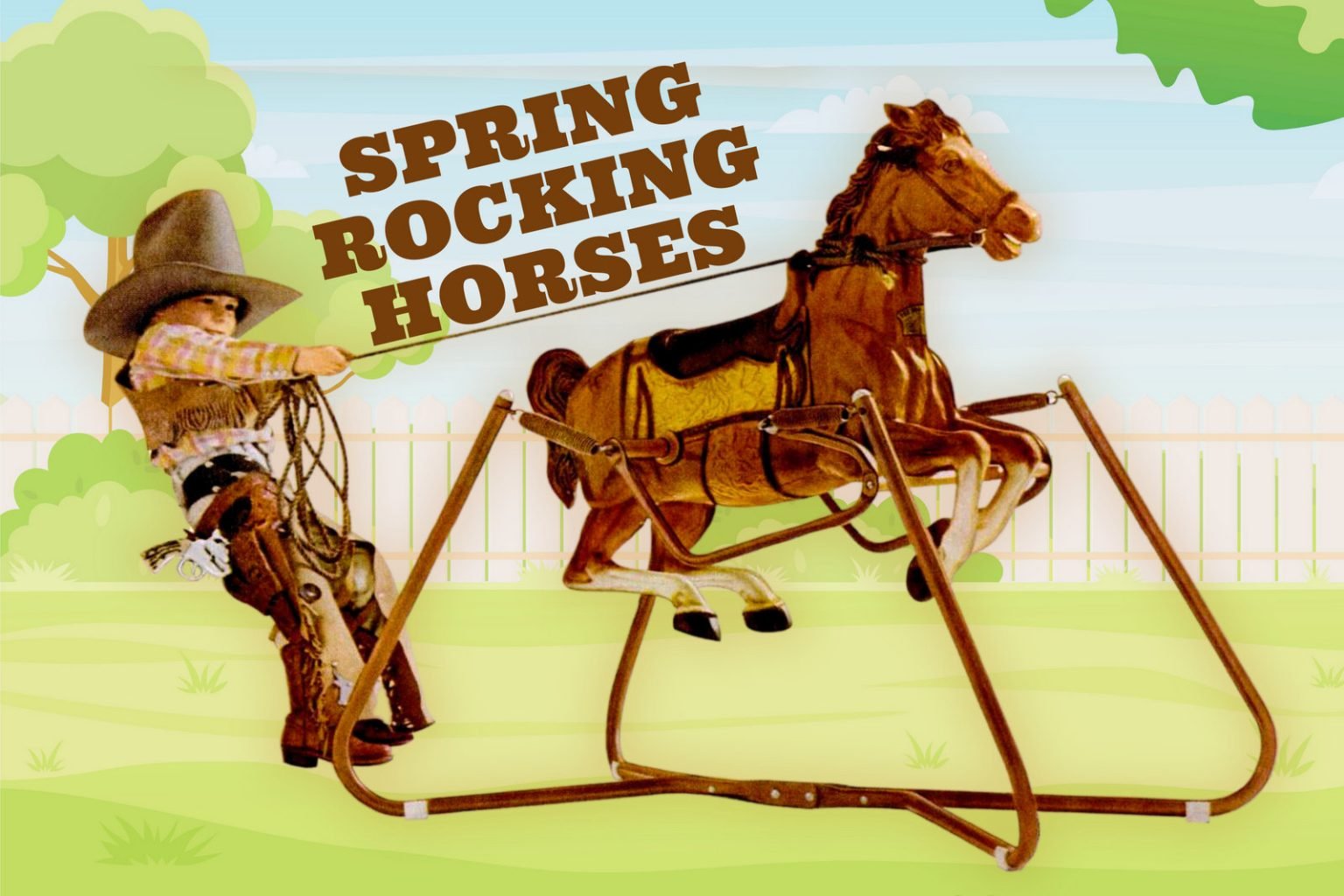 Wonder horses & more vintage ride-on spring rocking horse toys from the ...