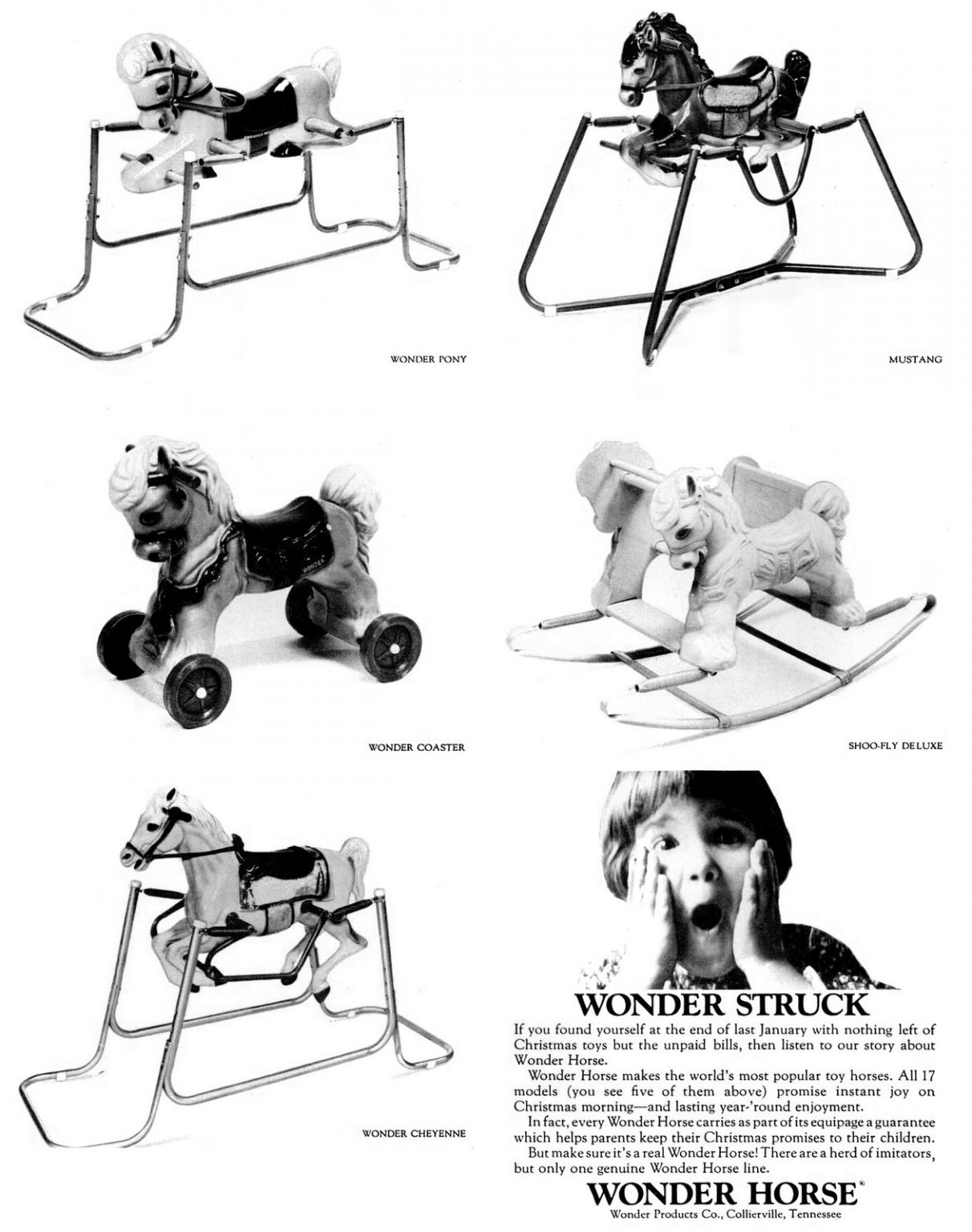 Wonder horses & more vintage ride-on spring rocking horse toys from the ...