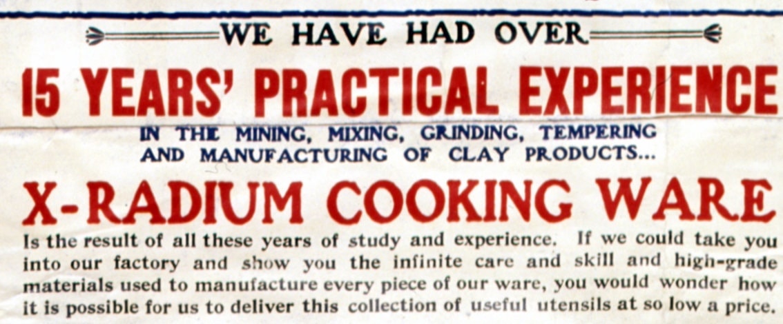 Anyone for radioactive food? You could get it with this X-radium ...