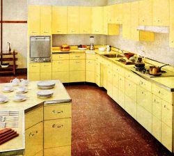 33 retro yellow kitchens that defined midcentury style in the most ...