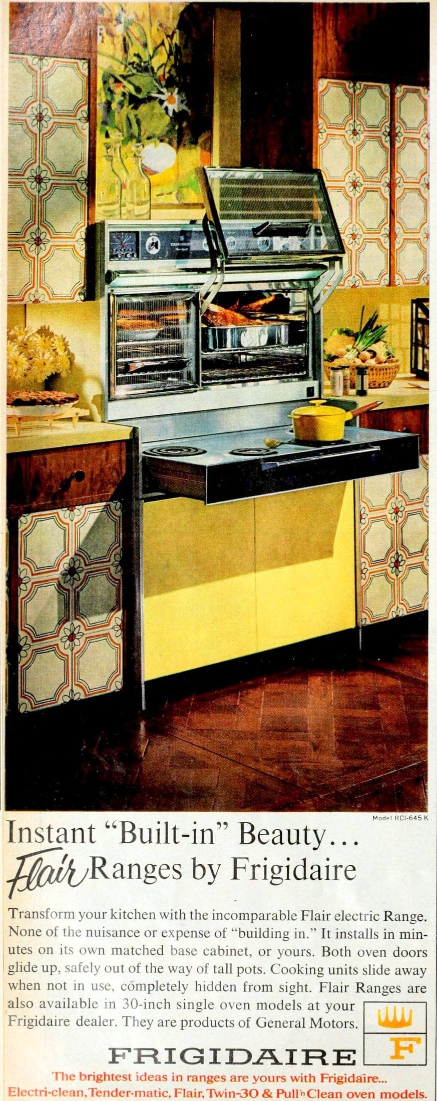 8 vintage sixties kitchens with Flair ranges: Pull-out electric stoves ...