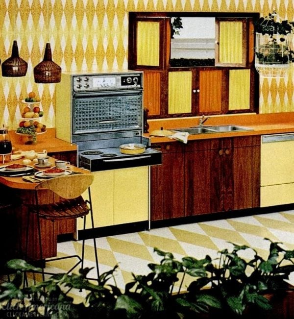33 retro yellow kitchens that defined midcentury style in the most ...