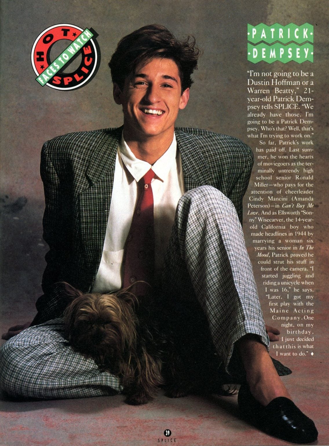 Young Patrick Dempsey said he wasn't going to be another Hoffman or ...