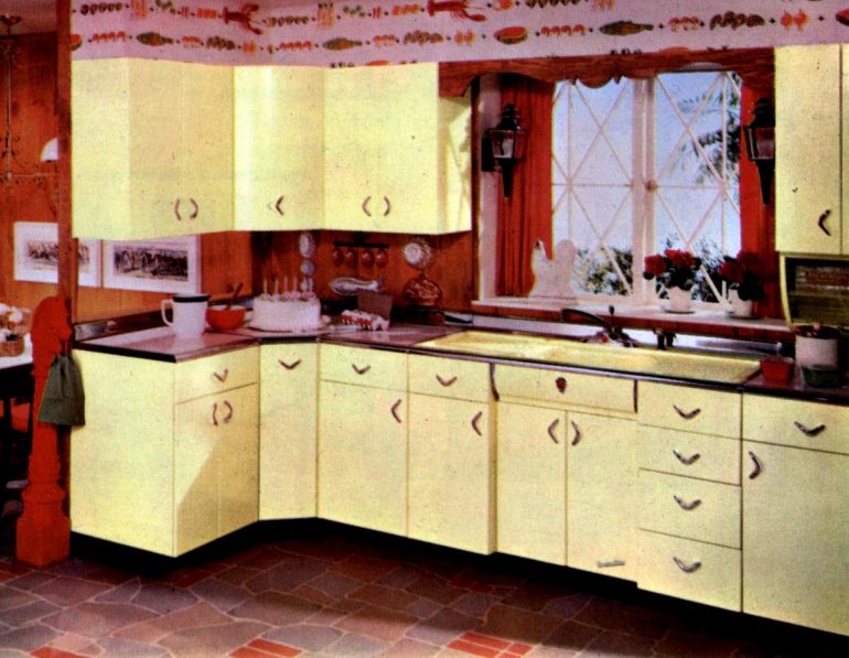 Pink & yellow kitchens of the fifties - Click Americana