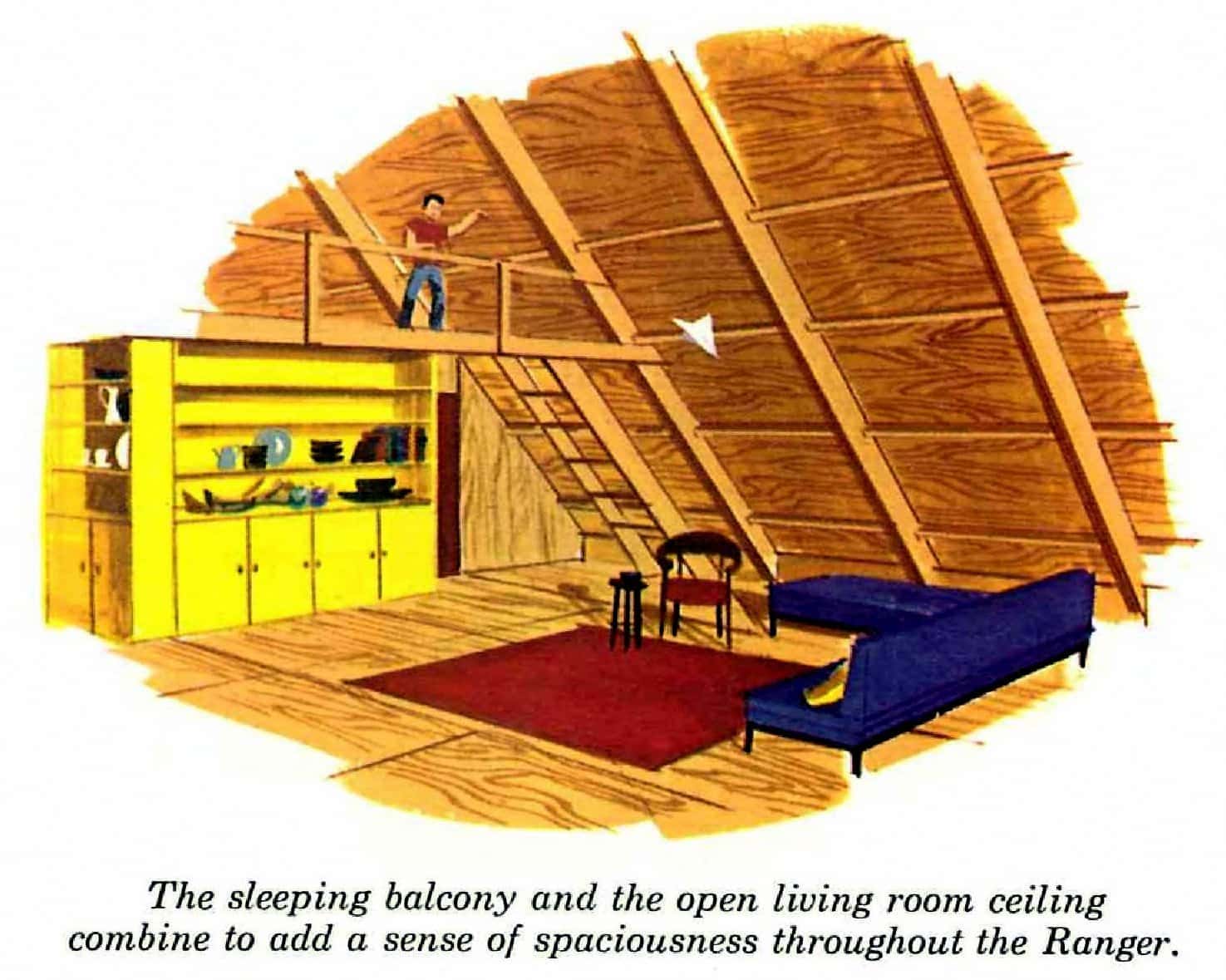 Vintage A-frame house plans for second homes & vacation cabins: 12 cool ...