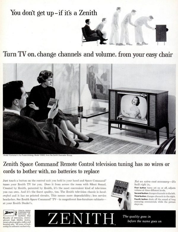 Vintage Zenith 'Space Command' TV remote controls from the '50s & '60s ...