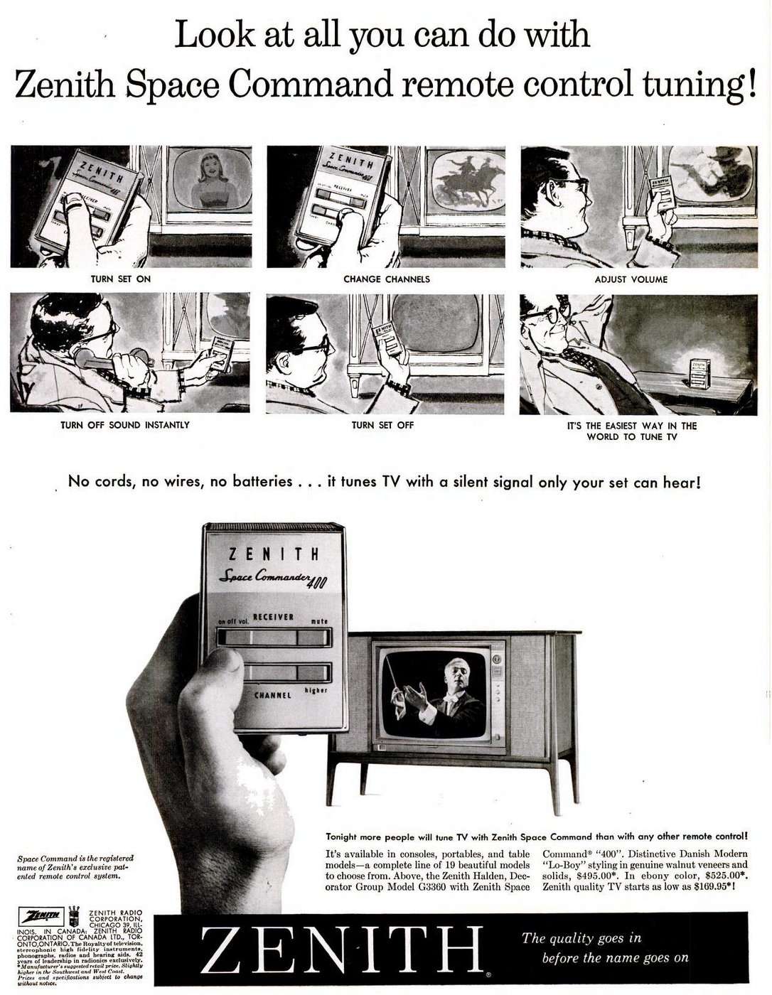 Vintage Zenith 'Space Command' TV remote controls from the '50s & '60s ...