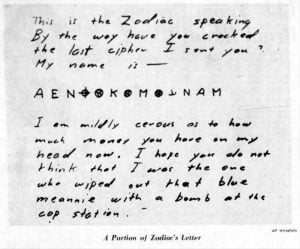 These Zodiac Killer letters & creepy cipher hints have frustrated the ...