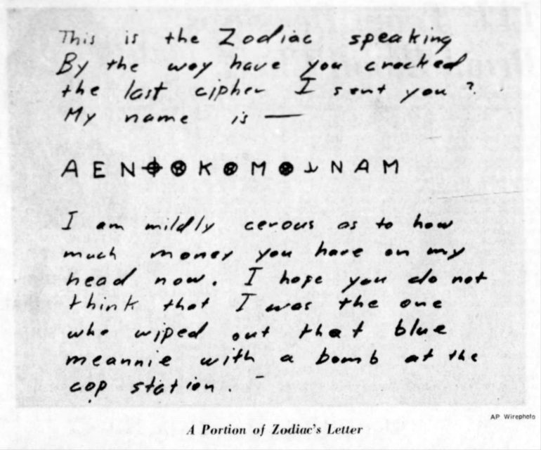These Zodiac Killer letters & creepy cipher hints have frustrated the world since 1968 - Click ...