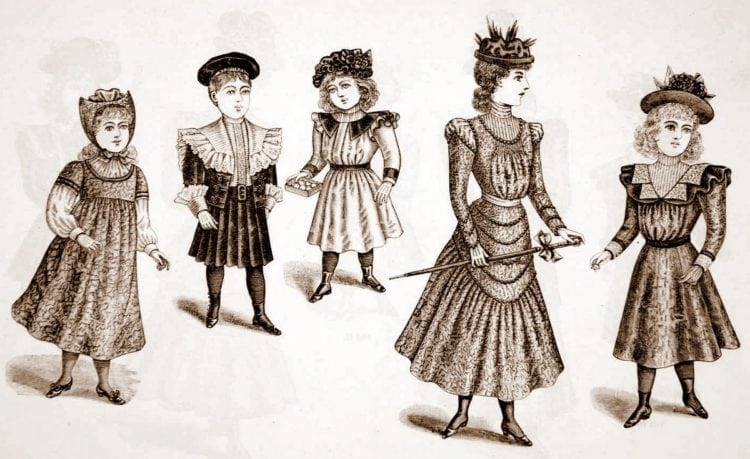 See Christmas clothing for children from back in the 1880s & 1890s ...
