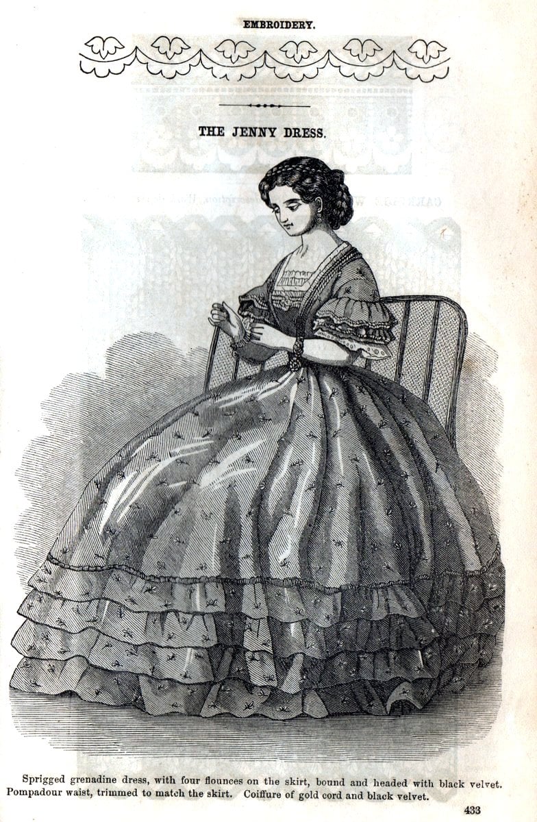 Civil War-era dresses for women (1861-1867) - Click Americana