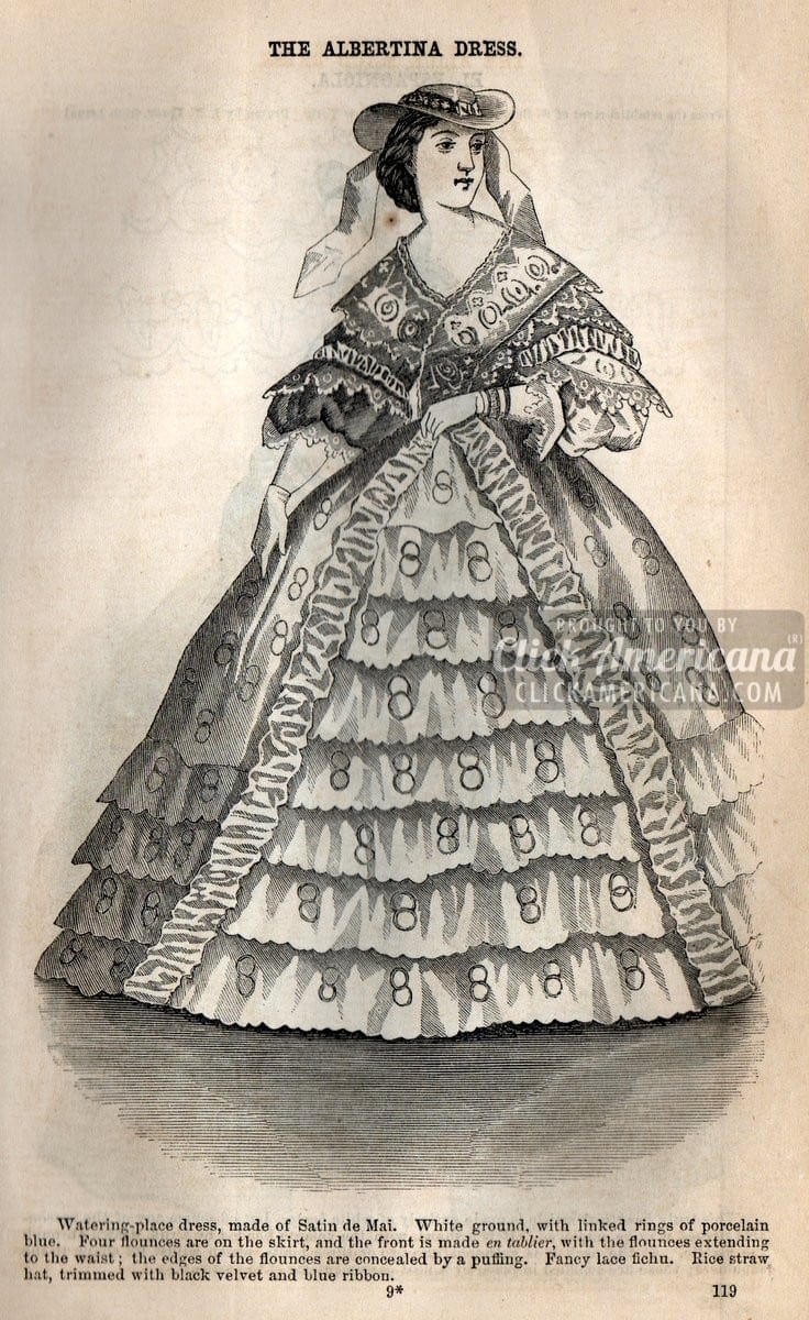 Civil War-era dresses for women (1861-1867) - Click Americana