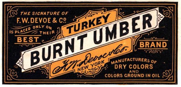 Victorian graphic design: Stylized paint labels (1870s & 1880s) - Click ...