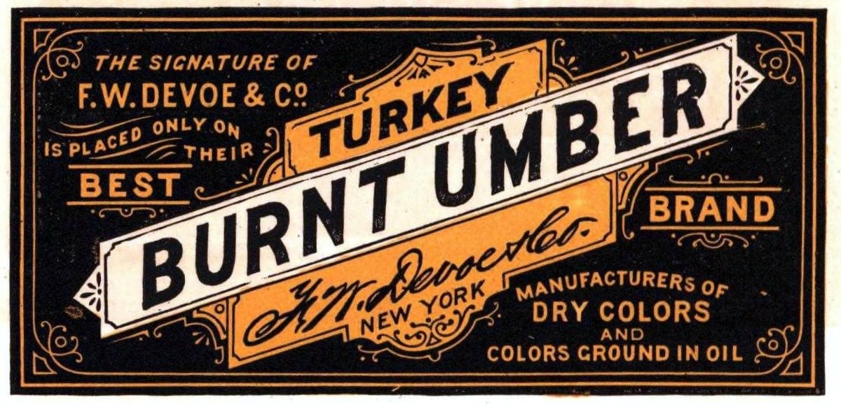 Victorian graphic design: Stylized paint labels (1870s & 1880s) - Click ...